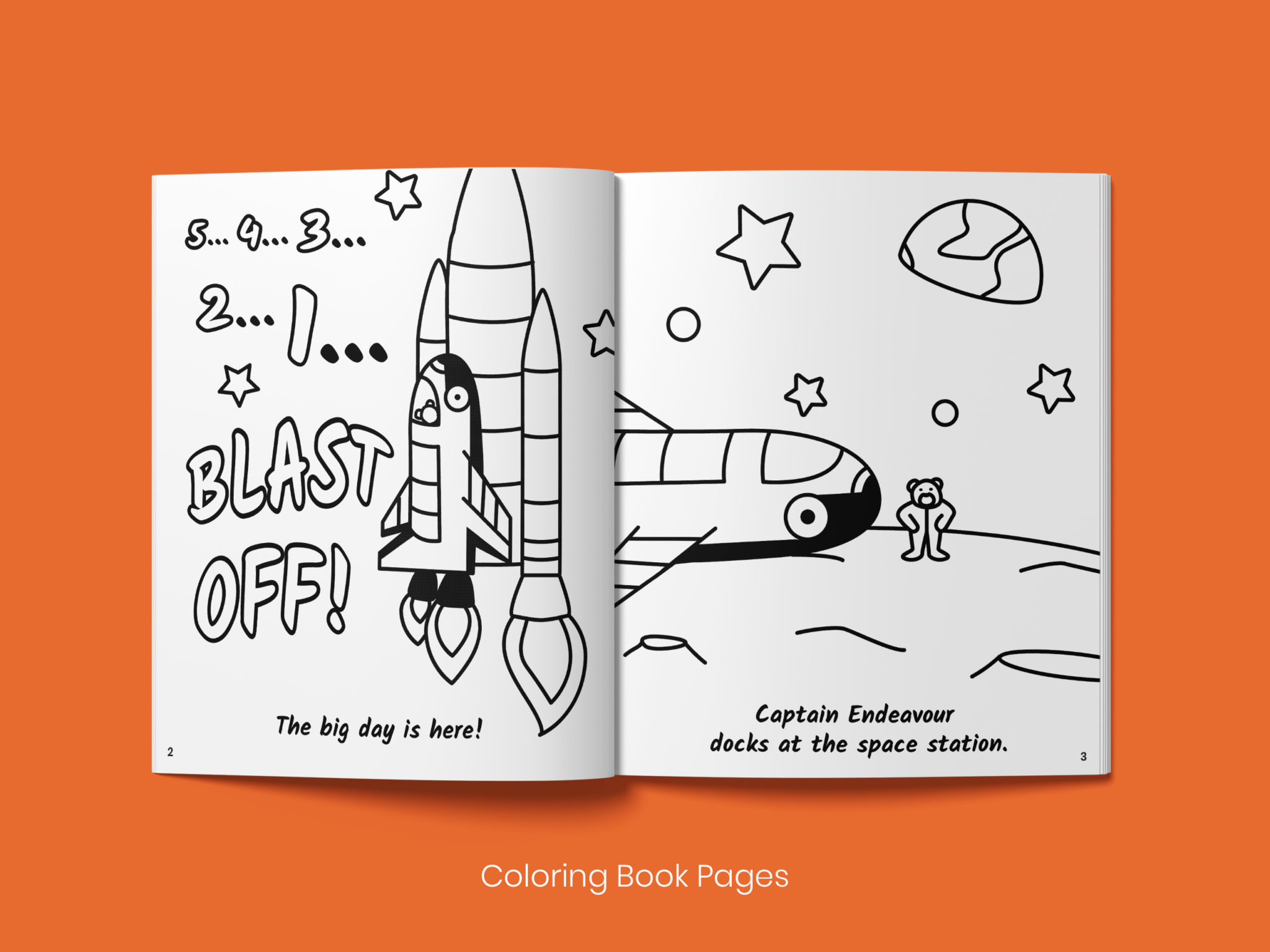 Captain Endeavour Goes to Space: Coloring Book Adventure - Kelsey Armstrong