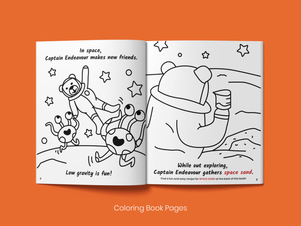 Captain Endeavour Goes to Space: Coloring Book Adventure - Kelsey Armstrong
